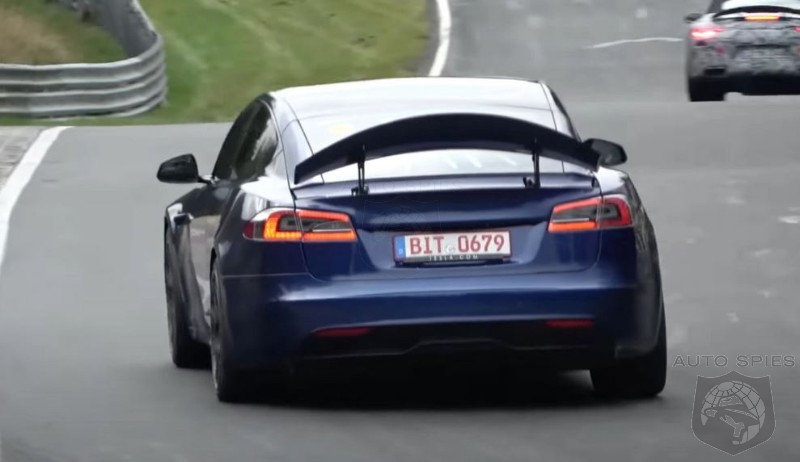 Watch Tesla Aero Brake In Action On A Model S Plaid At Nürburgring